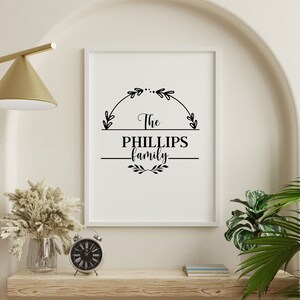 Split Monogram Svg, Family Monogram Sign Svg, Family Name Sign Svg ...