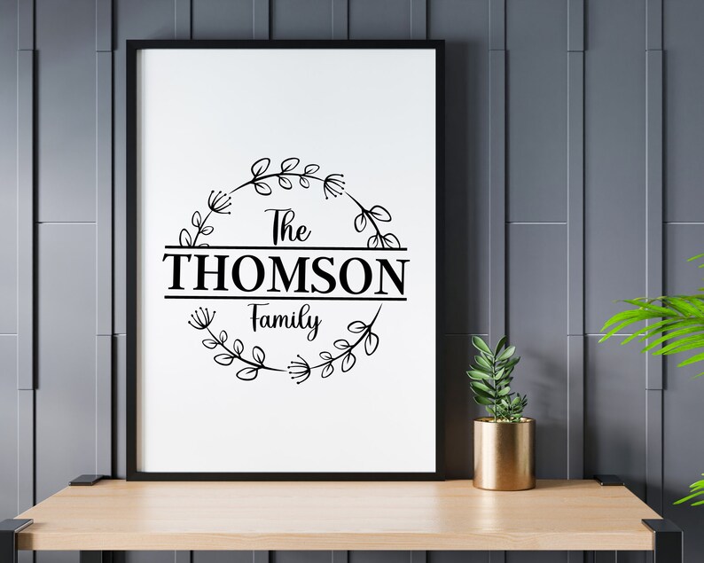 Family Last Name Sign SVG Bundle: Monogram Pallet Designs (digital ...