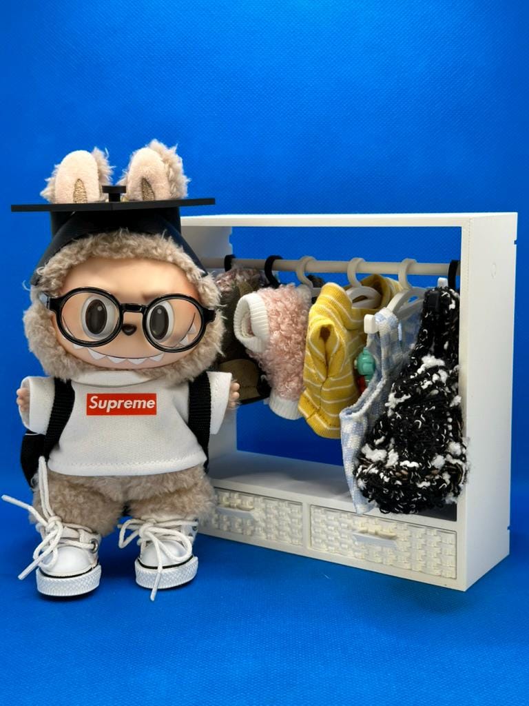 Labubu Wardrobe/closet Unit With 2 Accessory Drawers - Includes 8 ...