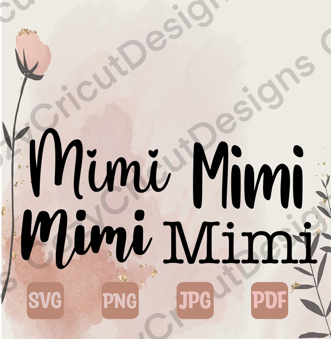 9 Mimi Svg File Bundle - Etsy