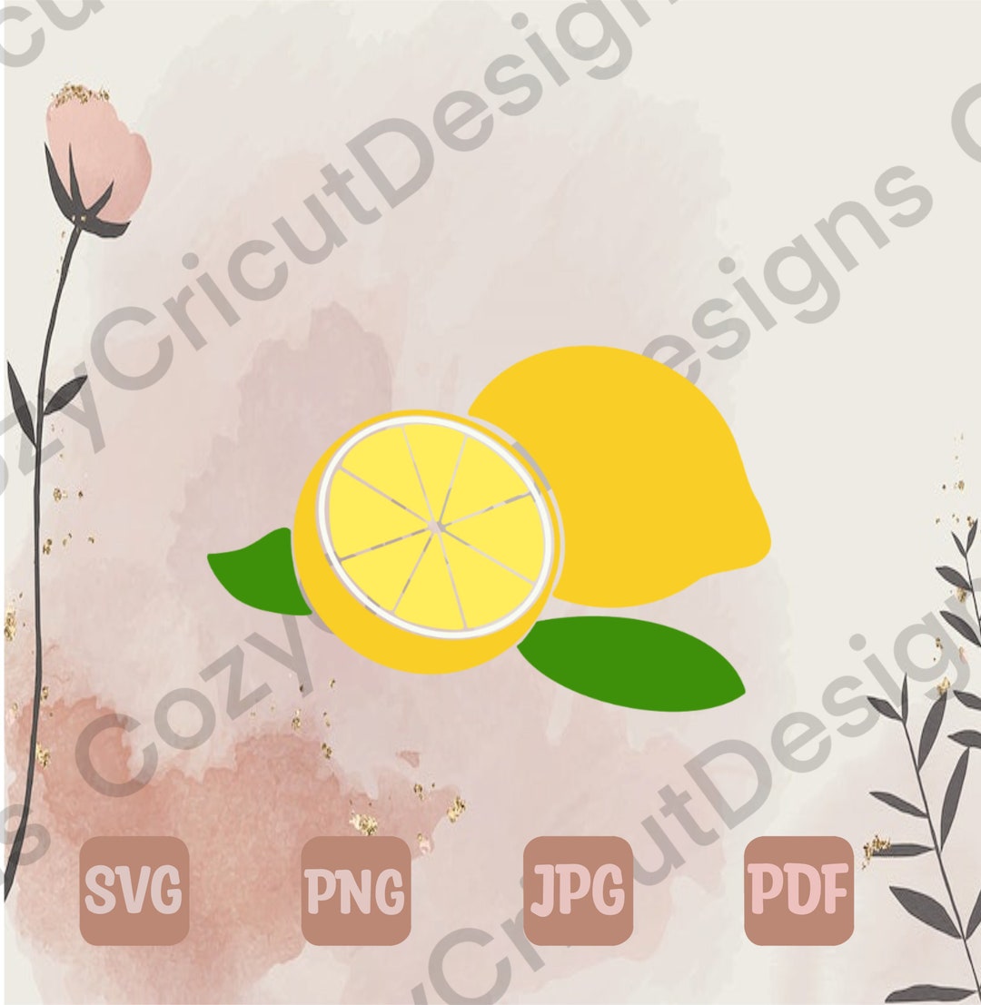 Lemon Svg, Summer Fruit Svg, Citrus Fruit Svg, Layered Svg, Layered ...