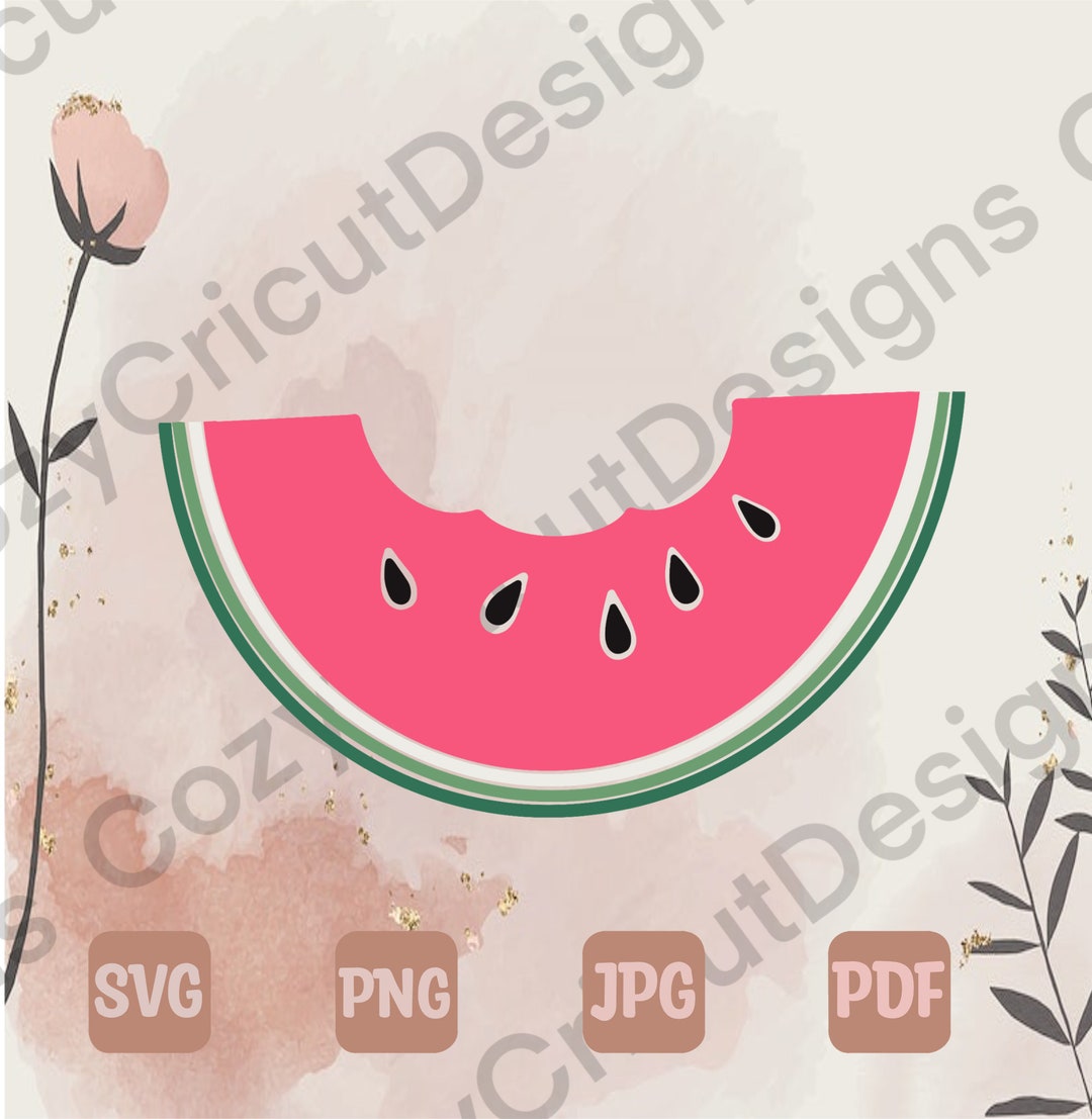 Watermelon SVG, Summer Fruit, Cut SVG File, Layered Watermelon Cut File ...