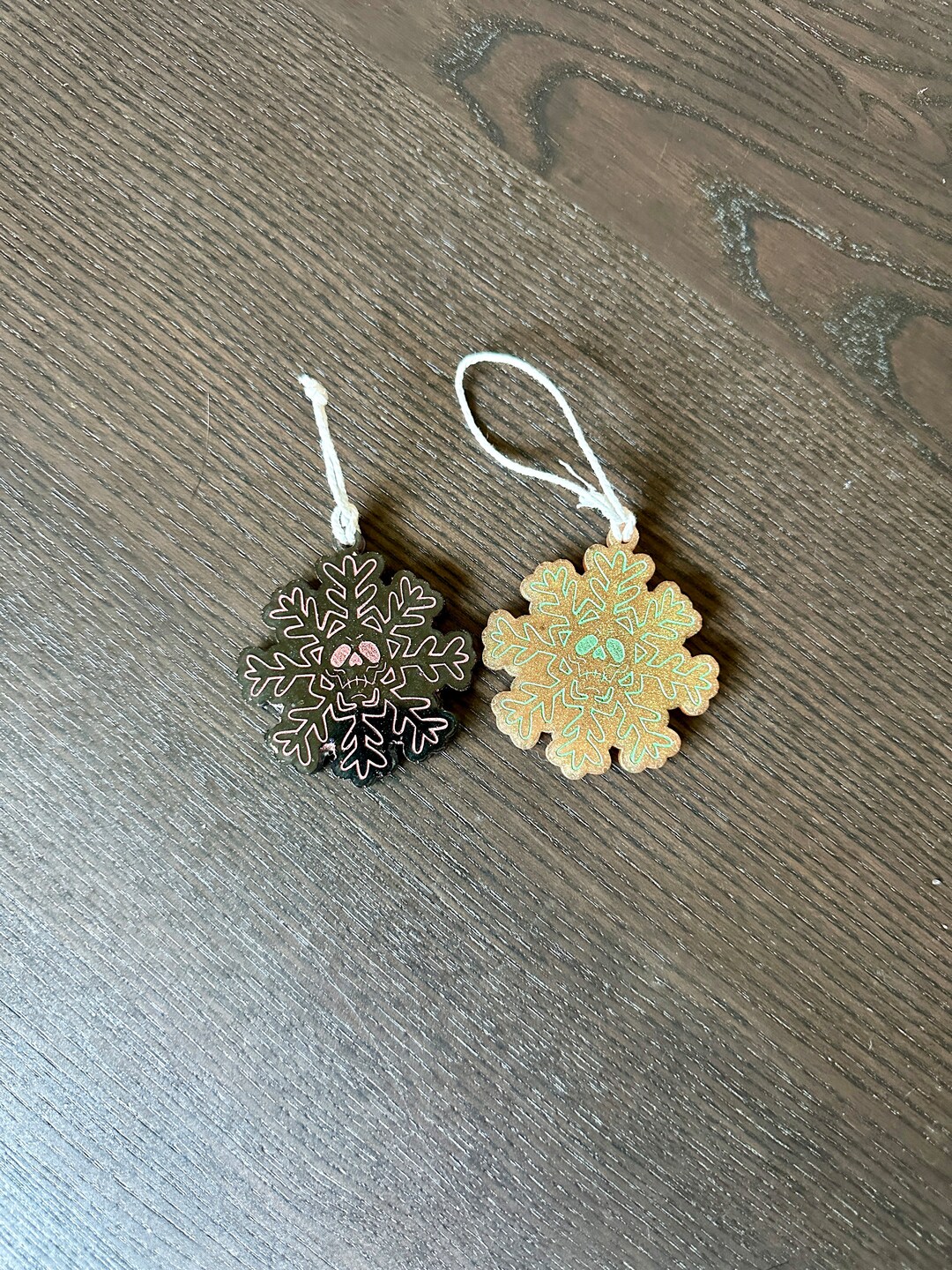 Handmade Skull Snowflake Ornament - Etsy