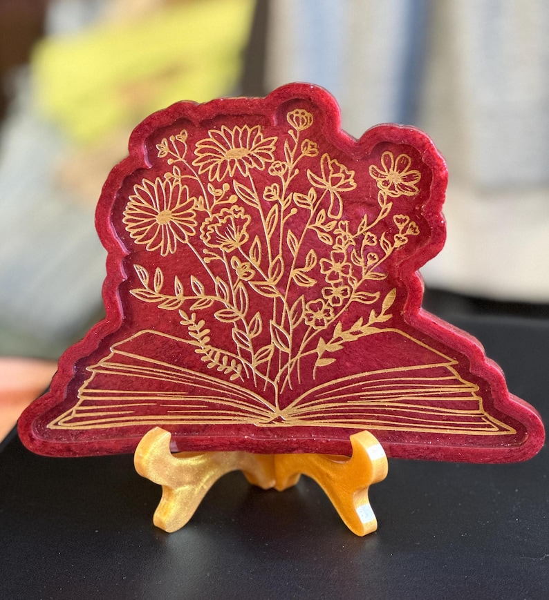 Resin Floral Open Book - Etsy