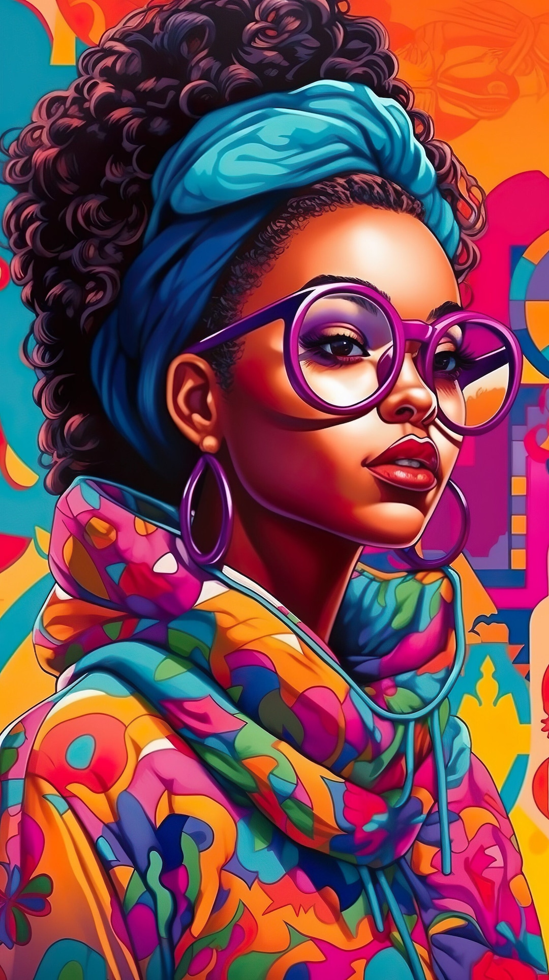 Bold Black Woman: AI Art 13 Abstract Women Art Print, African Woman ...