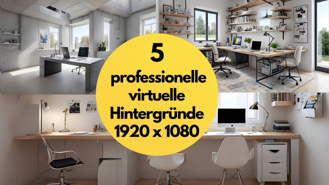 5 Virtual Home Office Backgrounds for Video Conferences - Etsy