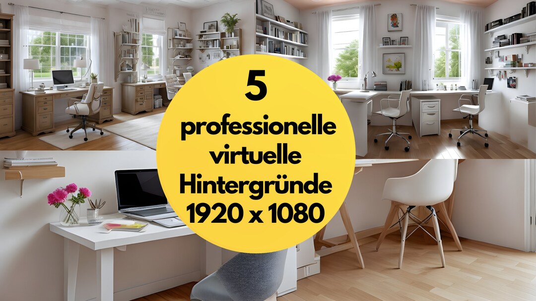 5 Virtual Home Office Backgrounds for Video Conferencing - Etsy