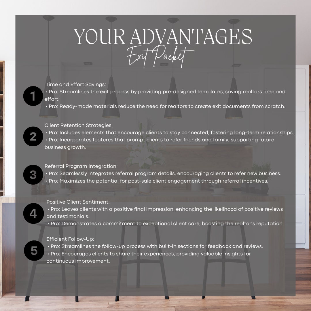 Realtor New Client Welcome & Exit Packet | Real Estate New Client ...