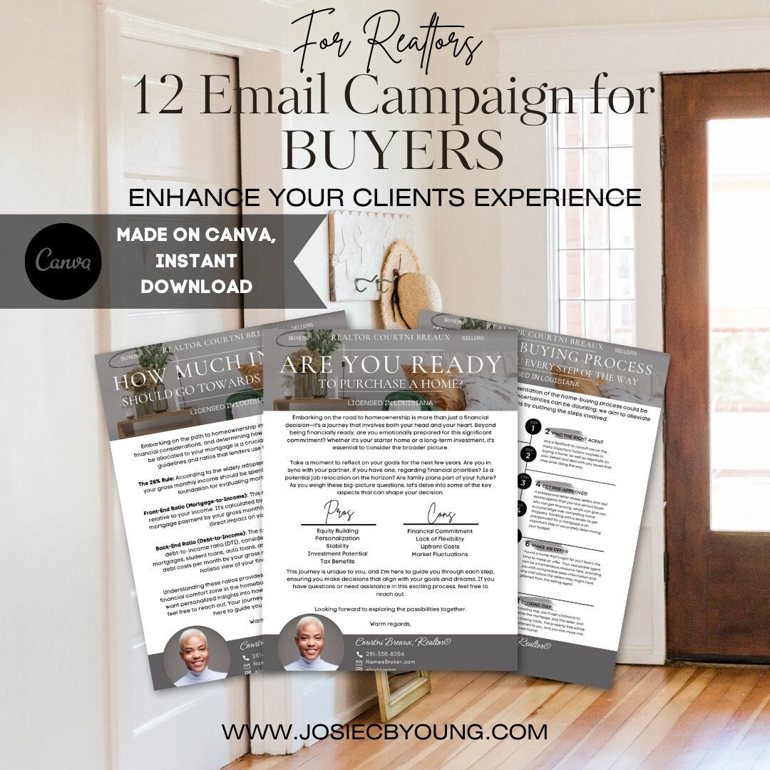 12 Realtor Email Campaign | Buyer Email Campaign | Real Estate ...