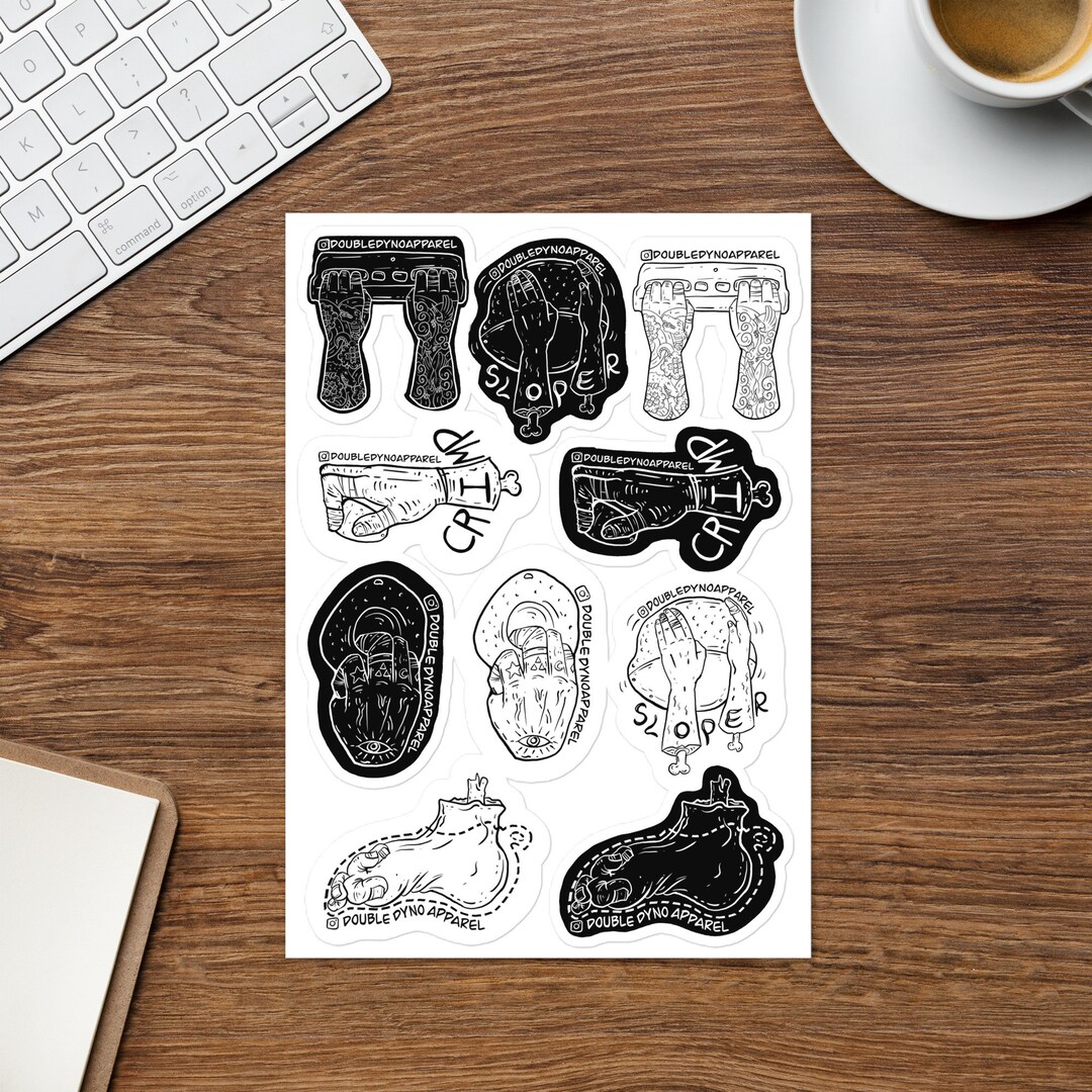 Sheet of Rock Climbing Stickers Graphic Decals - Etsy