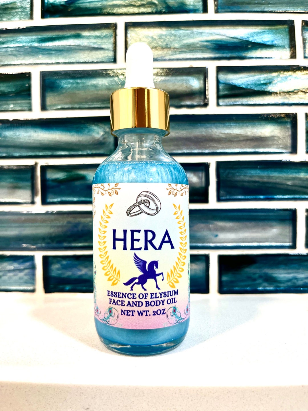 Hera Rose Shimmering Face, Hair, and Body Oil - Etsy