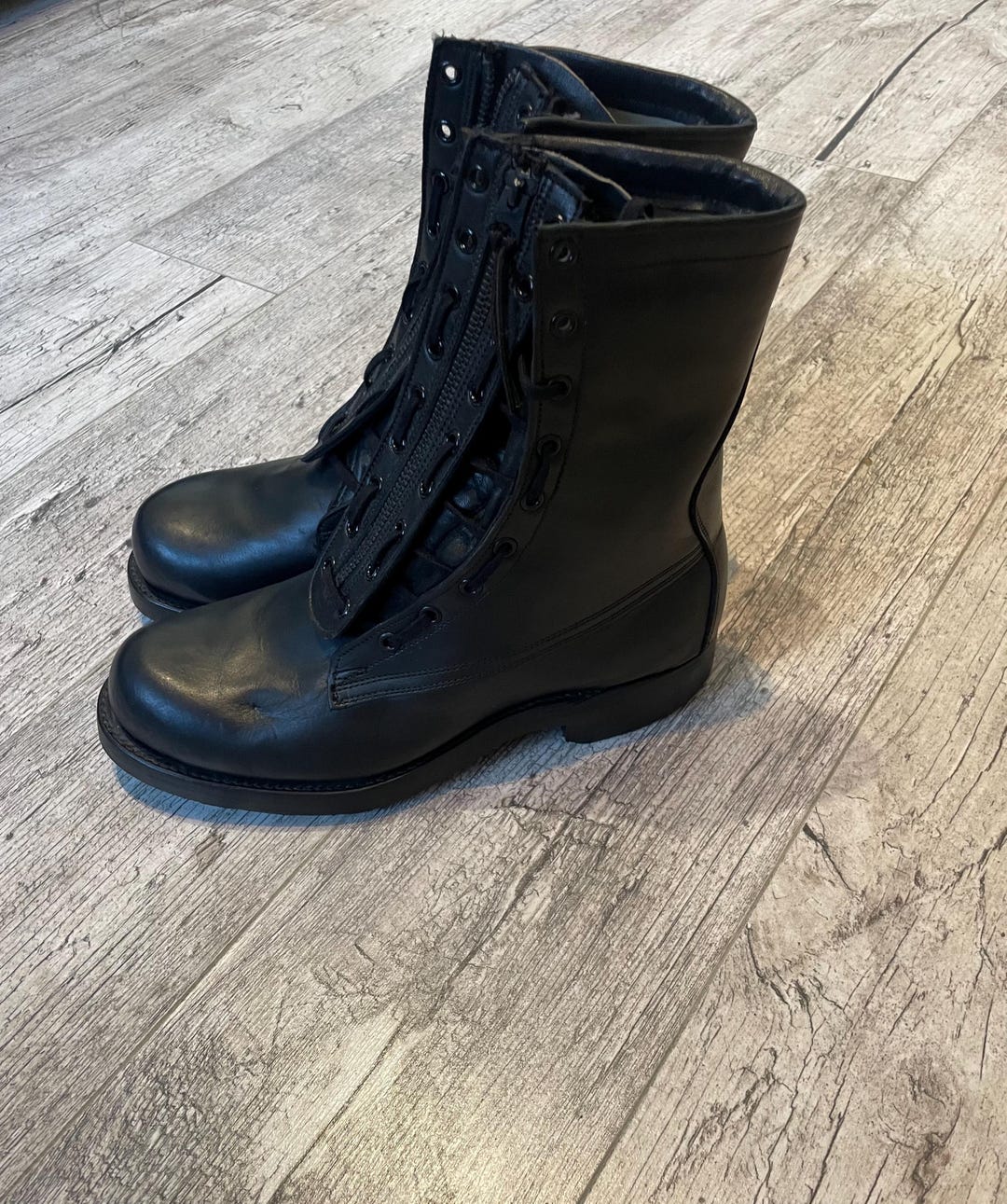 Vintage BFG BF Goodrich Military Combat Boots Black Leather 70s - Etsy