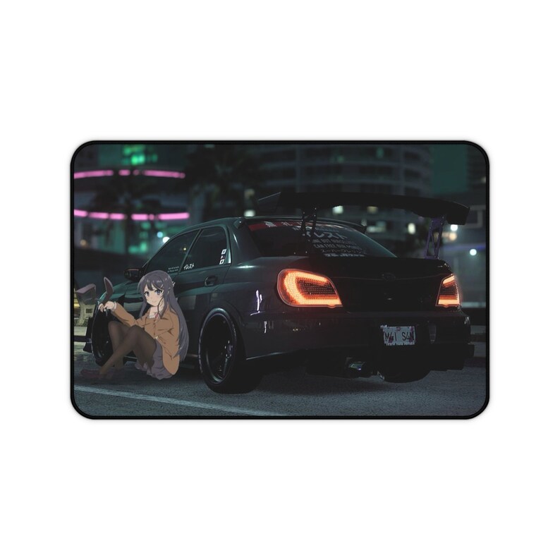 Subaru WRX STI X Anime Girl Gaming Mousepad Japanese Car Deskmat - Etsy