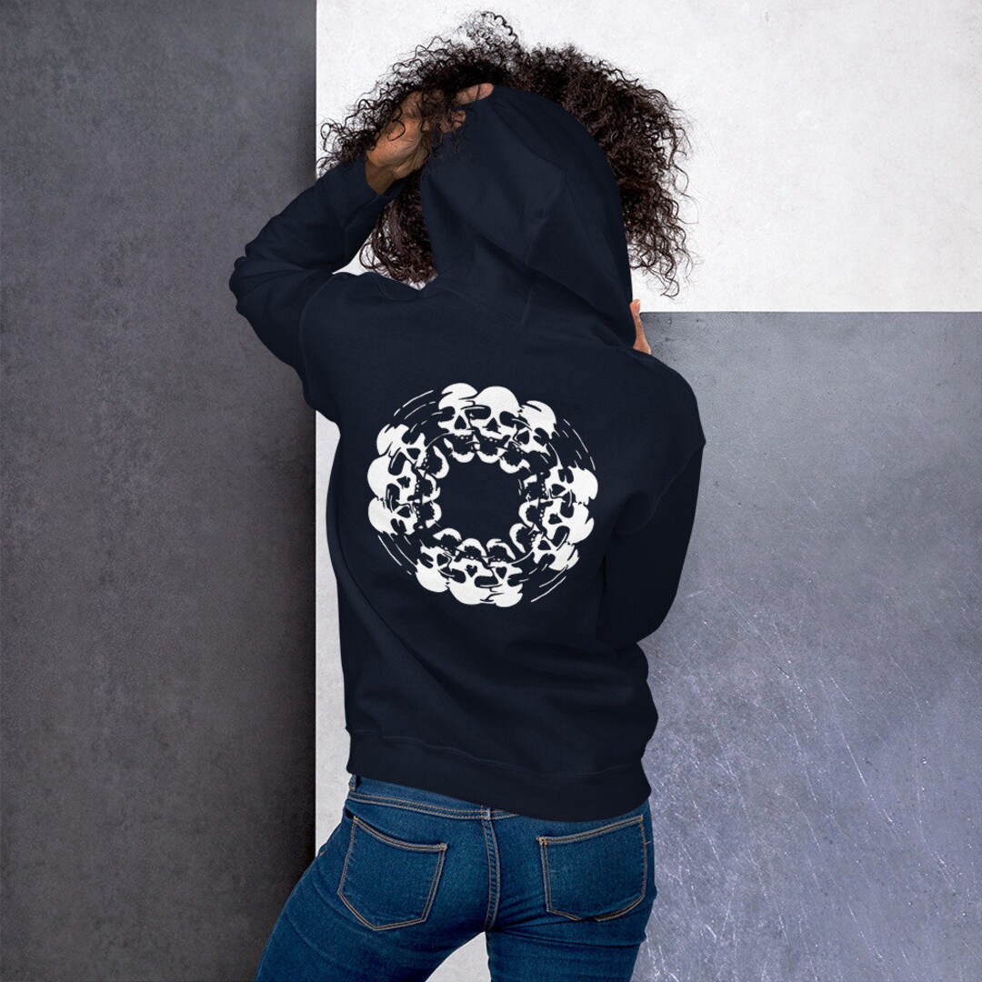 Cool Backprint Design Hoodie - Etsy