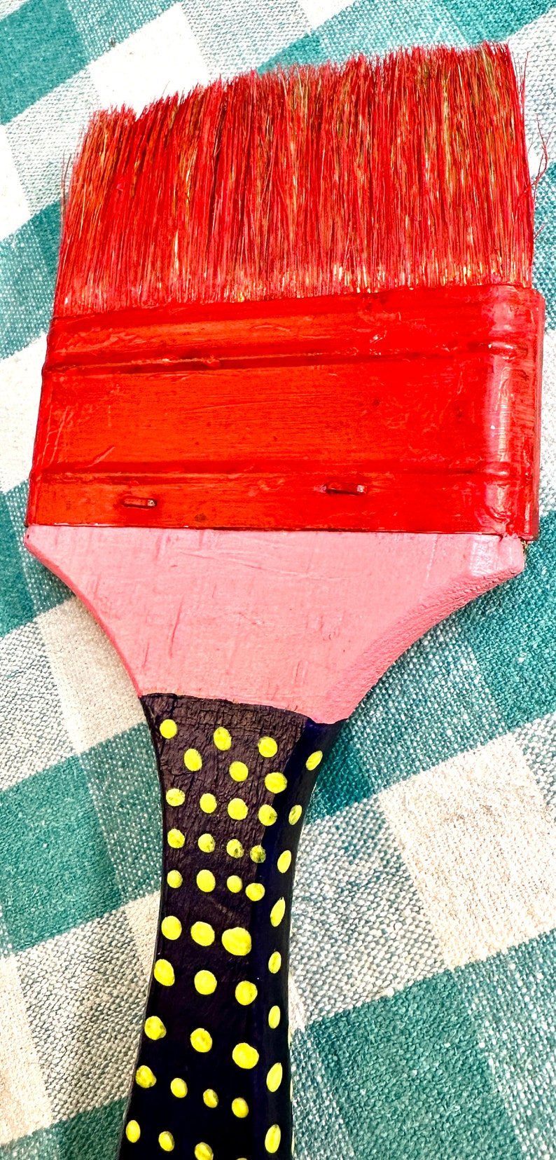 Funny Face Paintbrush Art Adorned With Vintage Jewelry - Etsy