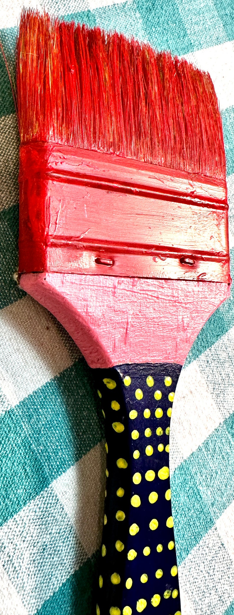 Funny Face Paintbrush Art Adorned With Vintage Jewelry - Etsy