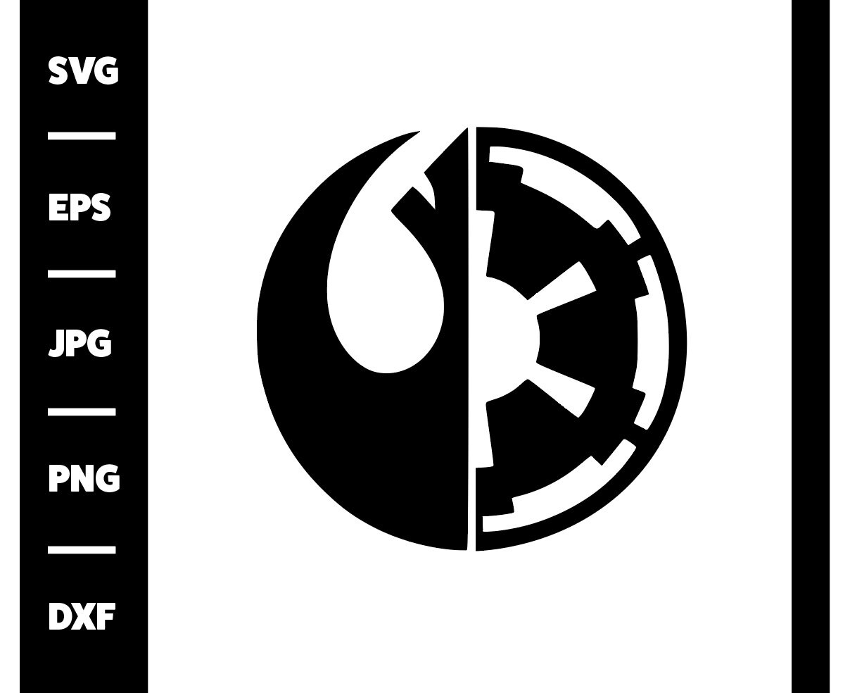 Rebel Empire SVG Star Wars Mandalorian Baby Yoda Skywalker Light Dark ...