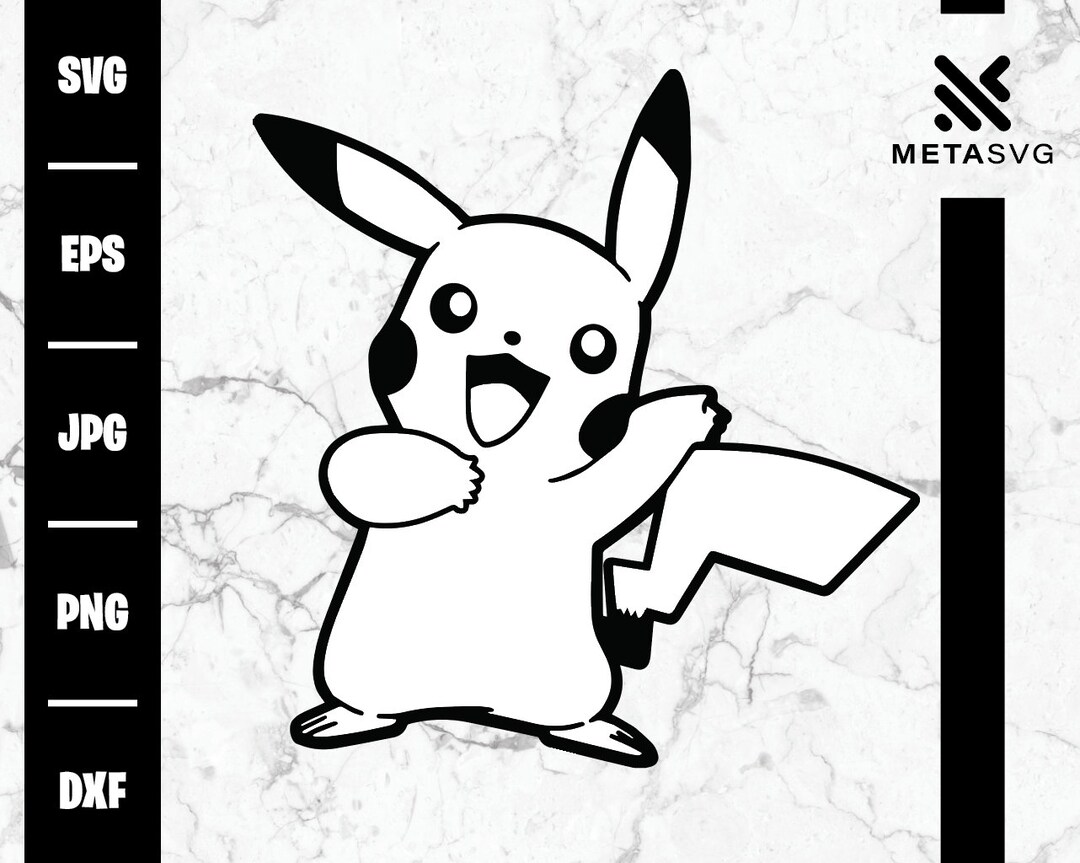 Pikachu 2 SVG Pokemon Ash Ketchum Catch Adventure Charizard - Etsy