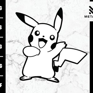 Pikachu 2 SVG Pokemon Ash Ketchum Catch Adventure Charizard - Etsy