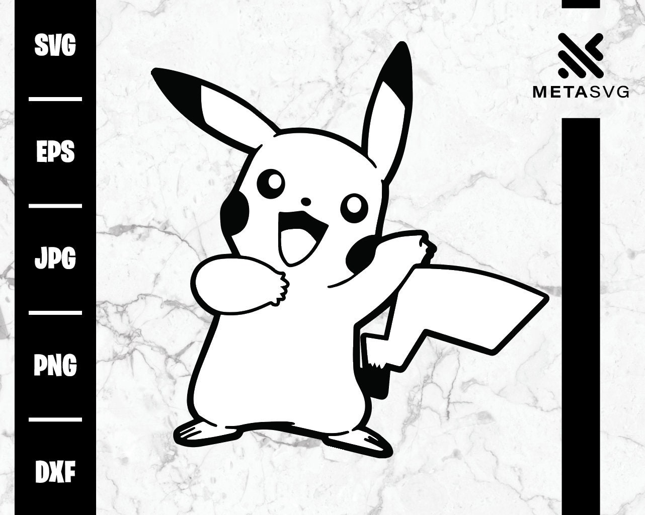 Pikachu 2 SVG Pokemon Ash Ketchum Catch Adventure Charizard - Etsy