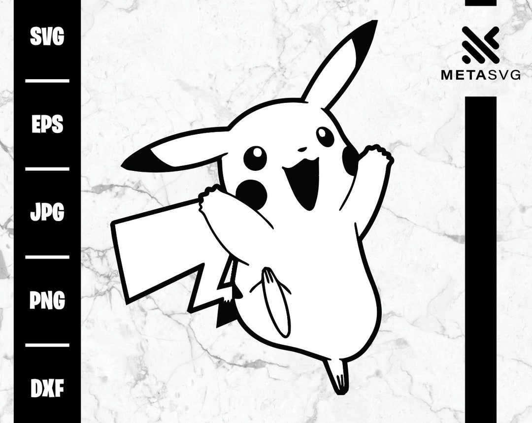 Pikachu 4 SVG Pokemon Ash Ketchum Catch Adventure Charizard - Etsy