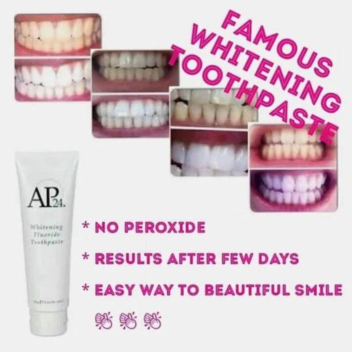 Whitening Fluoride Toothpaste - Etsy