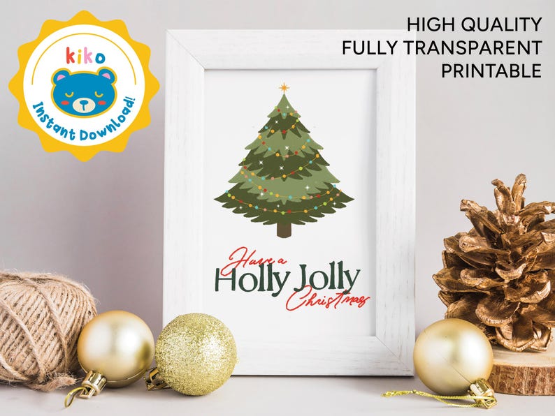 Christmas Holiday Illustrated Watercolor PNG Pack Clipart Seasonal ...