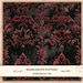 Gothic Flocked Velvet Wallpaper Printable, Burgundy Damask Pattern ...