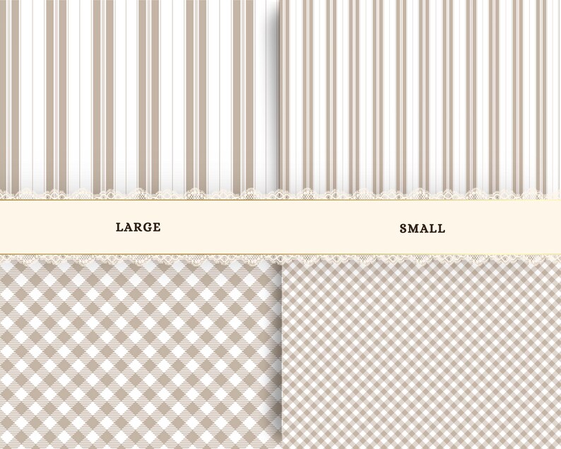 Neutral French Country Digital Paper: Taupe Toile, Shabby Chic (digital ...