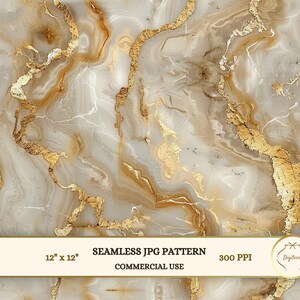 Luxury Seamless Marble Texture JPG, Gold and White Marble Background ...