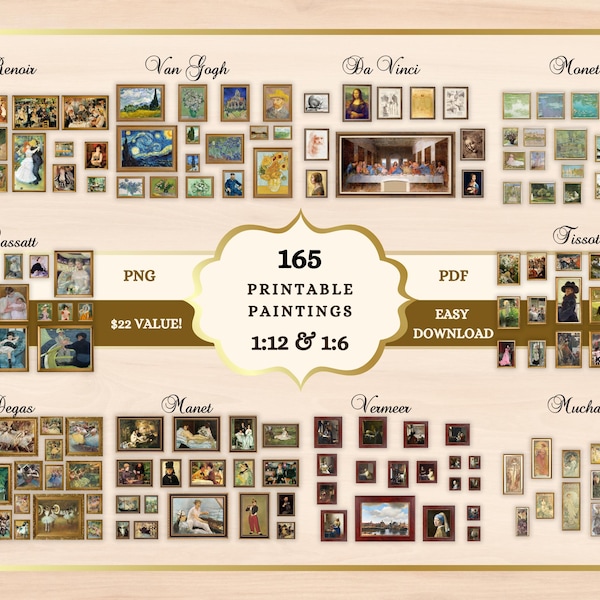 Famous Paintings Clip Art - Etsy