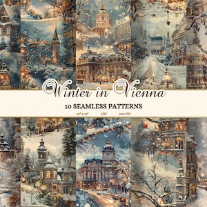 Winter in Vienna Junk Journal Printable Pages, Scrapbooking Paper ...