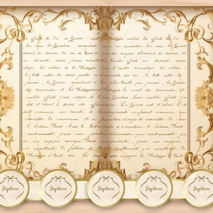 Elegant Gold Junk Journal Pages Vintage, Printable Junk Journal PDF ...