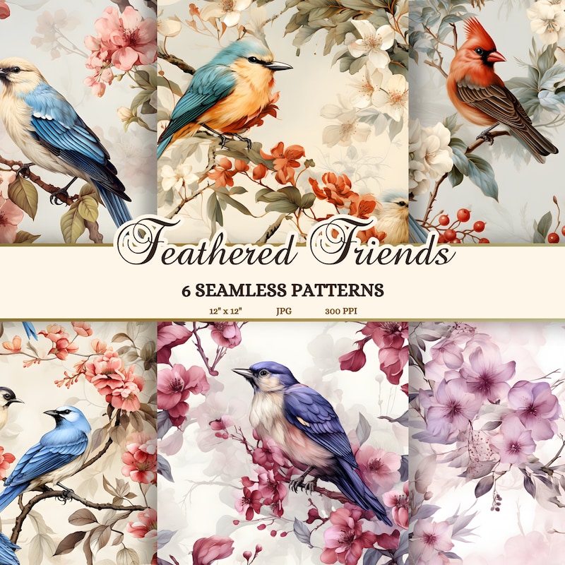 Watercolor Birds - Etsy