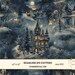 Haunted Castle Junk Journal Printable Paper, Gothic Halloween Seamless ...