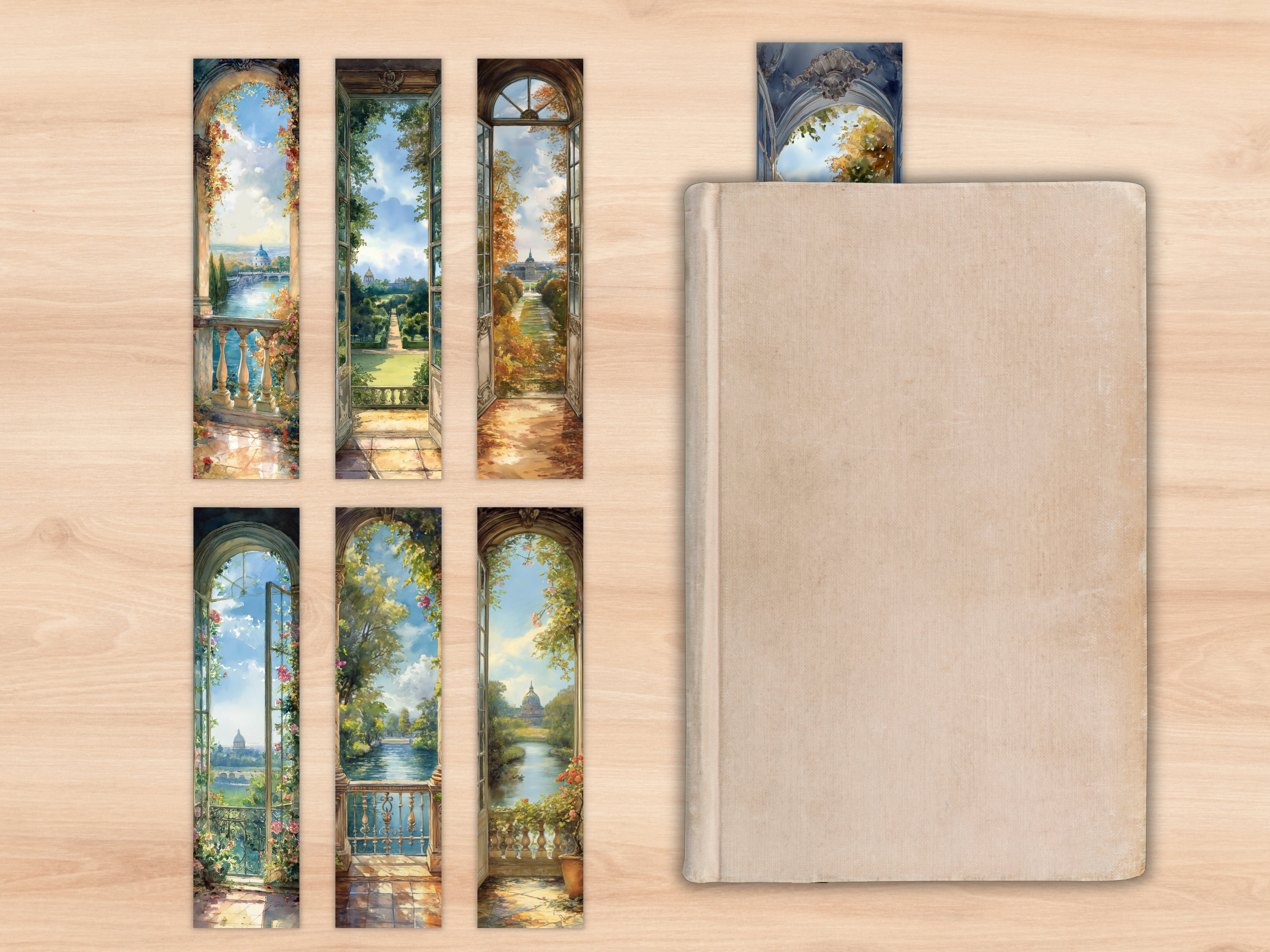 Printable Bookmarks Versailles, Rococo Palace Bookmarks, DIY Gifts for ...