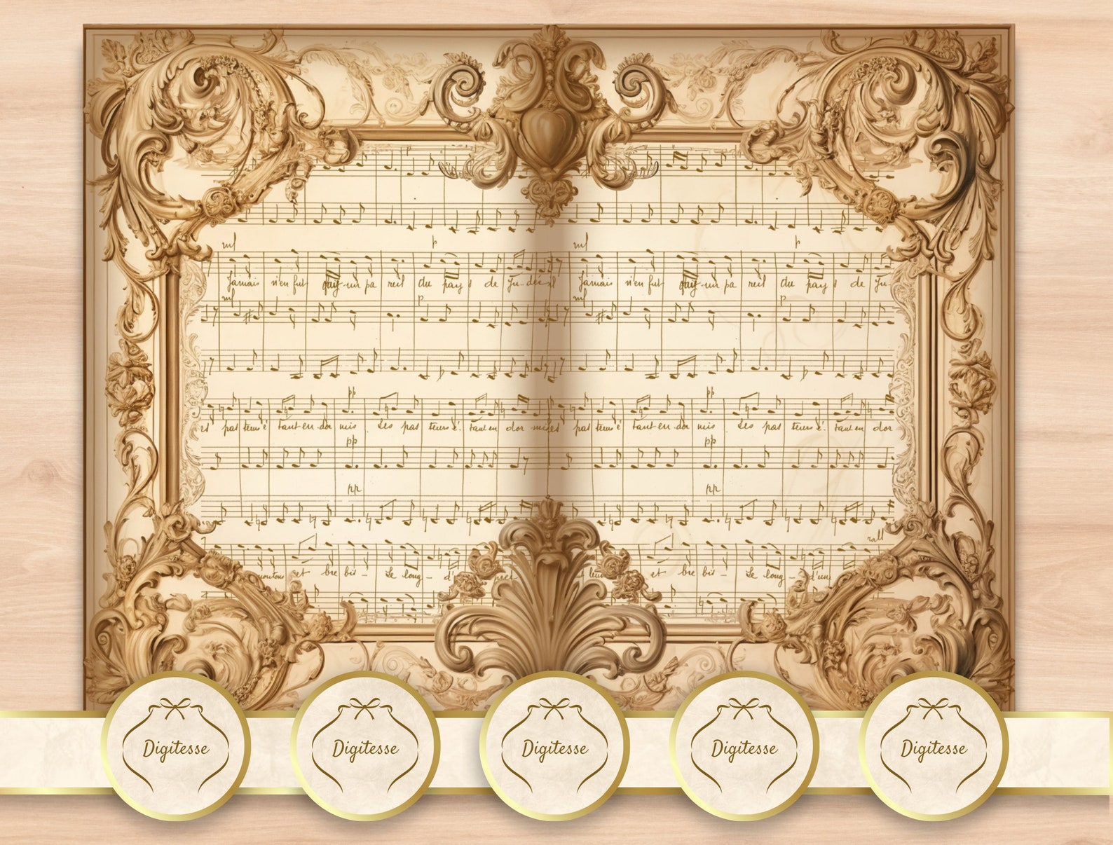 Elegant Gold Junk Journal Pages Vintage, Printable Junk Journal PDF ...