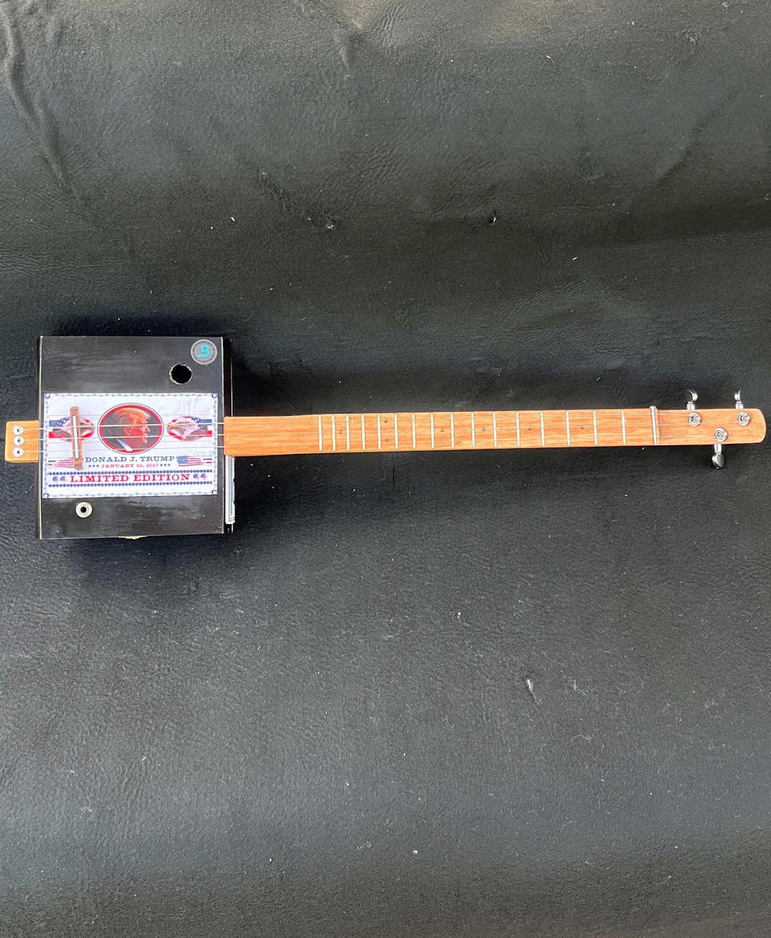 Donald Trump Three String Cigar Box Electric/acoustic Guitar - Etsy