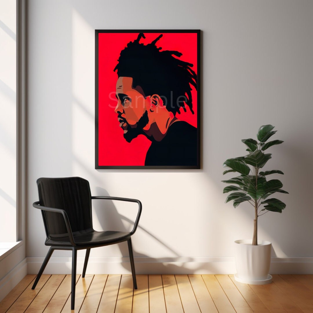 J Cole Digital Download, J Cole Poster, J Cole, Rap Poster, Poster ...