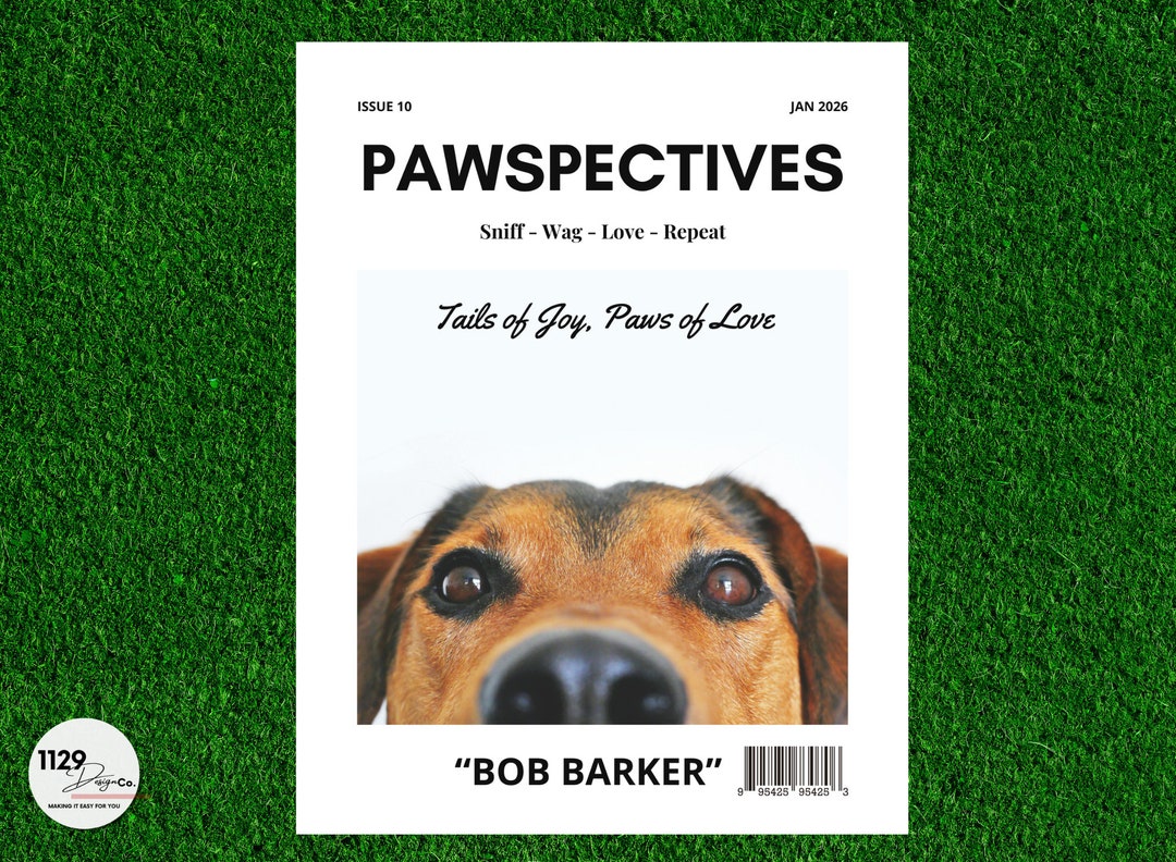 Dog Magazine Cover, Pet Magazine Cover, Puppy Magazine, Animal Lover ...