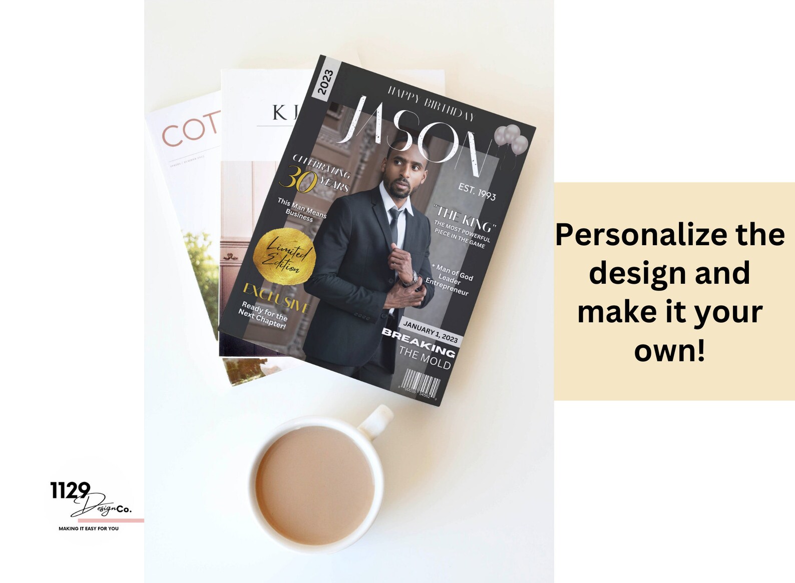 Magazine Cover Template, Birthday Magazine Cover, Graduation Magazine ...