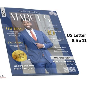 Magazine Cover Template, Birthday Magazine Cover, Graduation Magazine ...