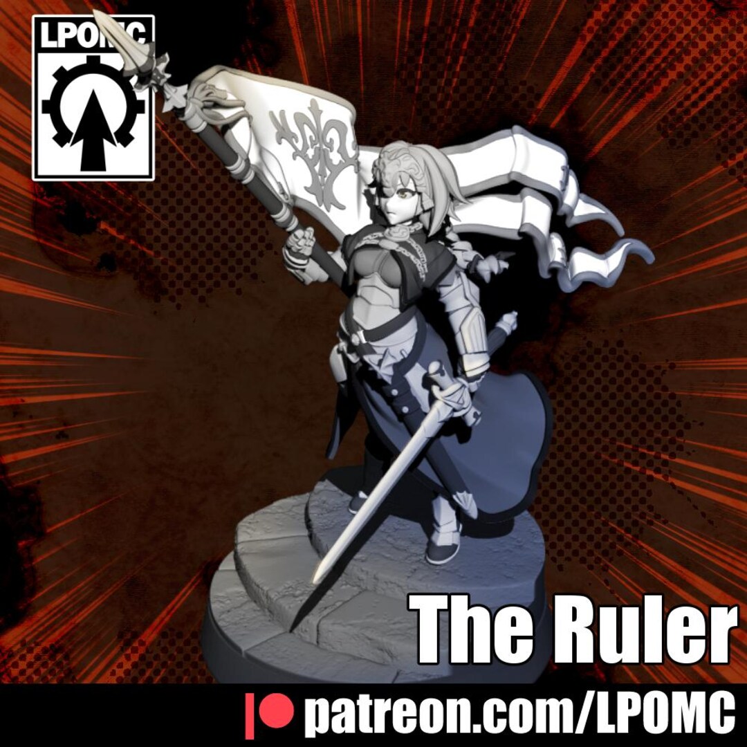 The Ruler - Fantasy RPG (28mm-32mm) Miniature - Resin 3D Print - LPOMC ...