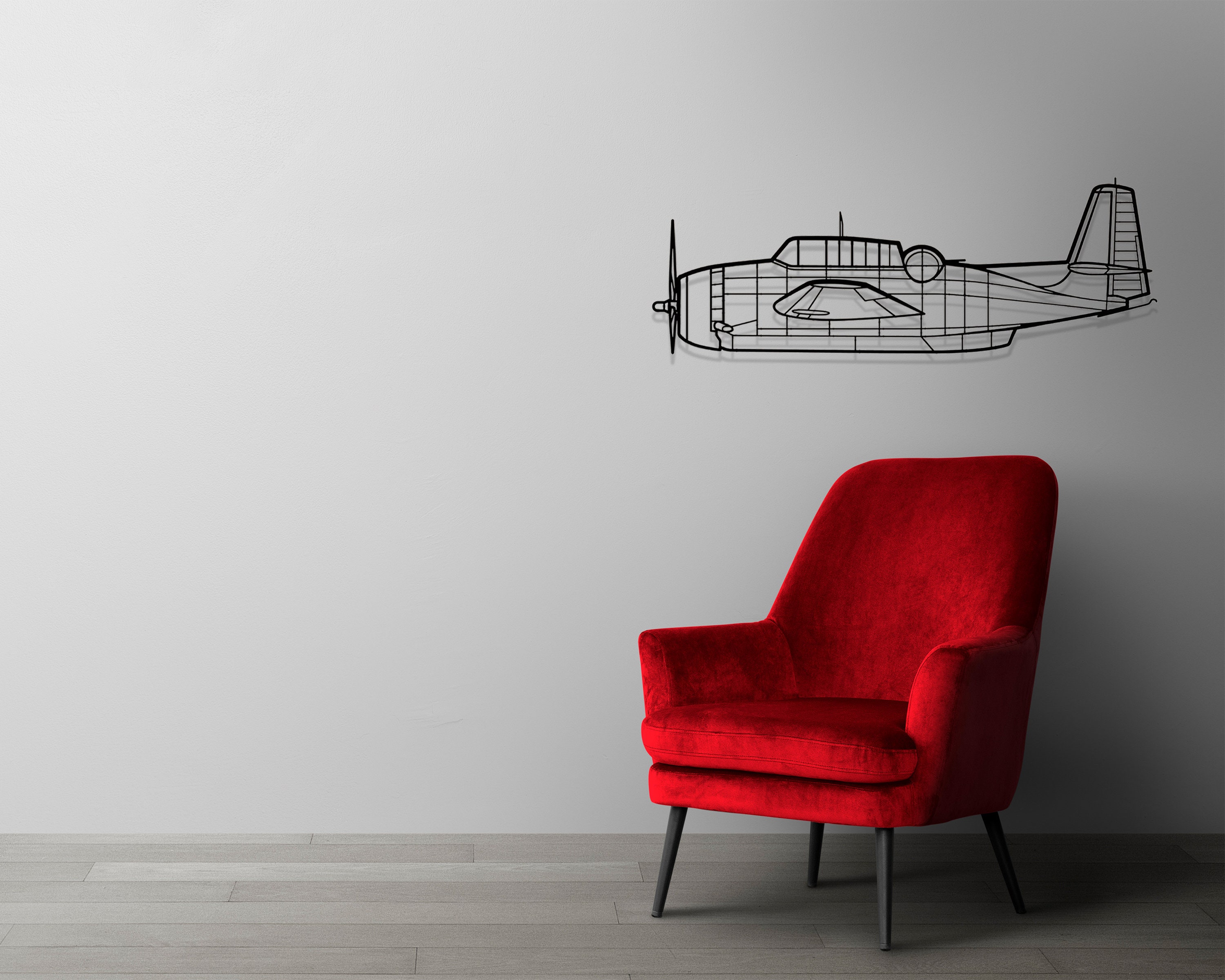 TBM-3N Avenger Plane Silhouette: Metal Wall Art, Pilot Gift - Etsy