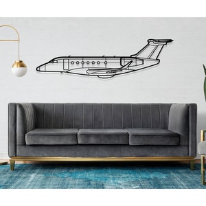 Embraer Praetor 600 Plane Silhouette: Metal Wall Art Decor - Etsy