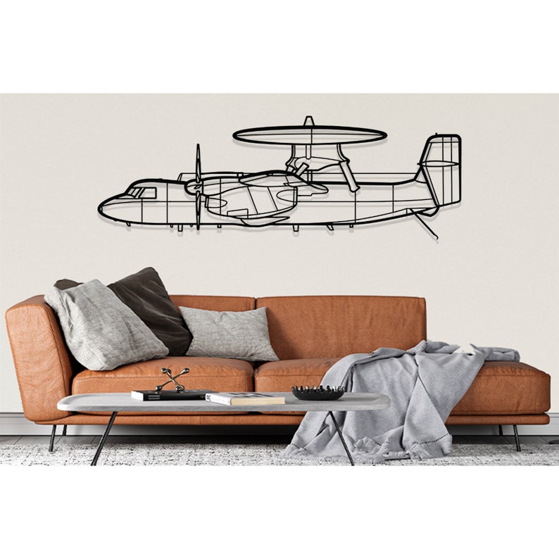 Northrop Grumman E 2C Hawkeye Airplane Silhouette Metal Wall - Etsy