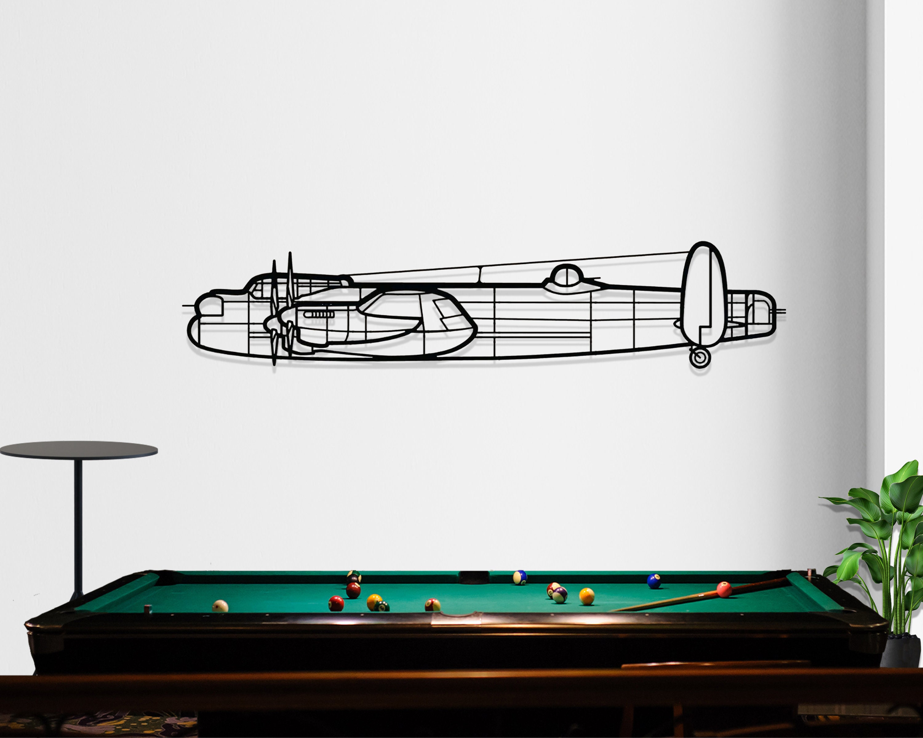 Avro Lancaster Airplane Silhouette Metal Wall Art Plane - Etsy