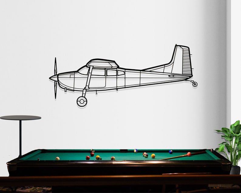 Cessna 180K Silhouette Metal Wall Art Airplane Silhouette - Etsy
