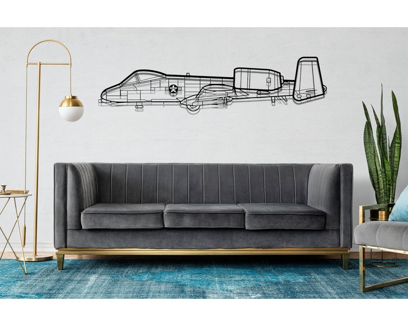 A-10 Thunderbolt 2 Silhouette Metal Wall Art Metal Wall - Etsy