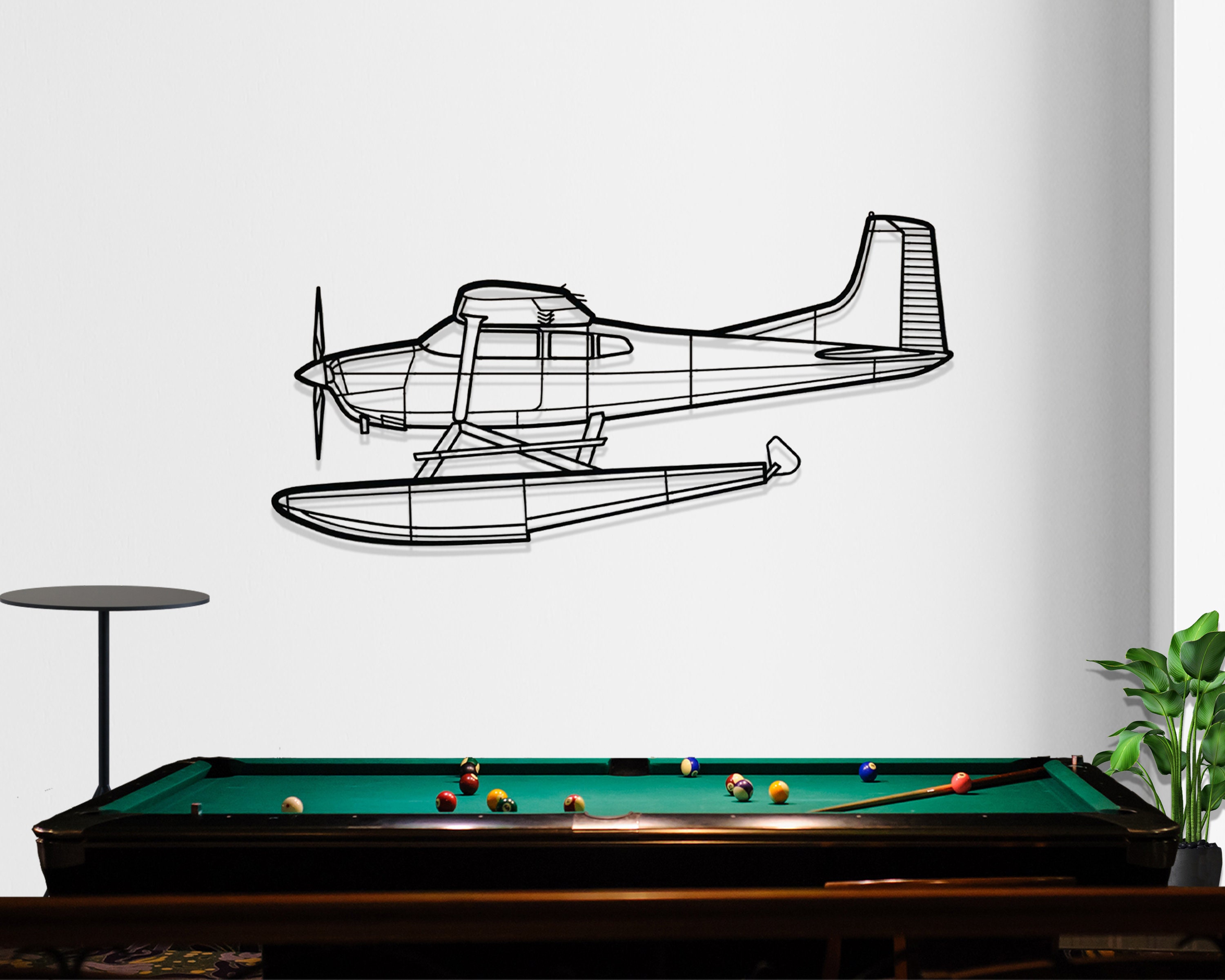 Cessna A185F Float Airplane Silhouette Metal Wall Art Plane - Etsy
